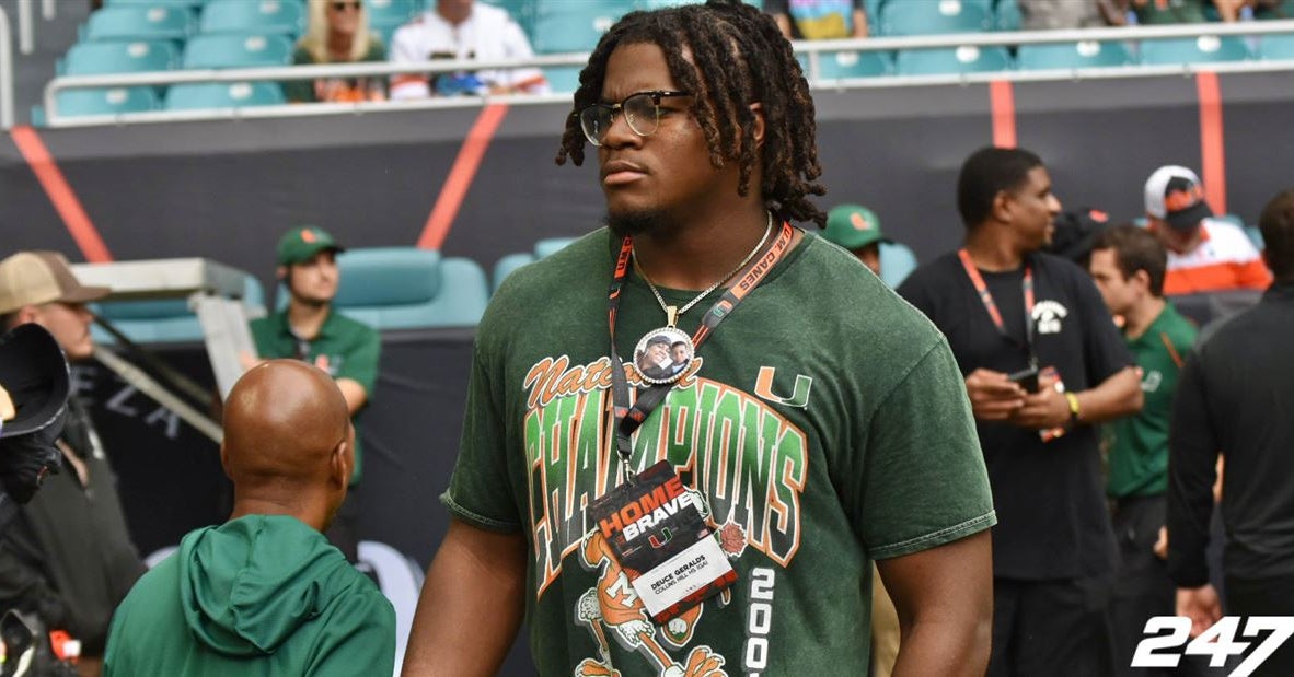 Miami is a top school for coveted 2026 DL Deuce Geralds
