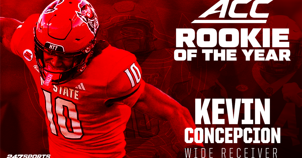NC State WR Kevin Concepcion wins 2023 ACC Rookie of the Year