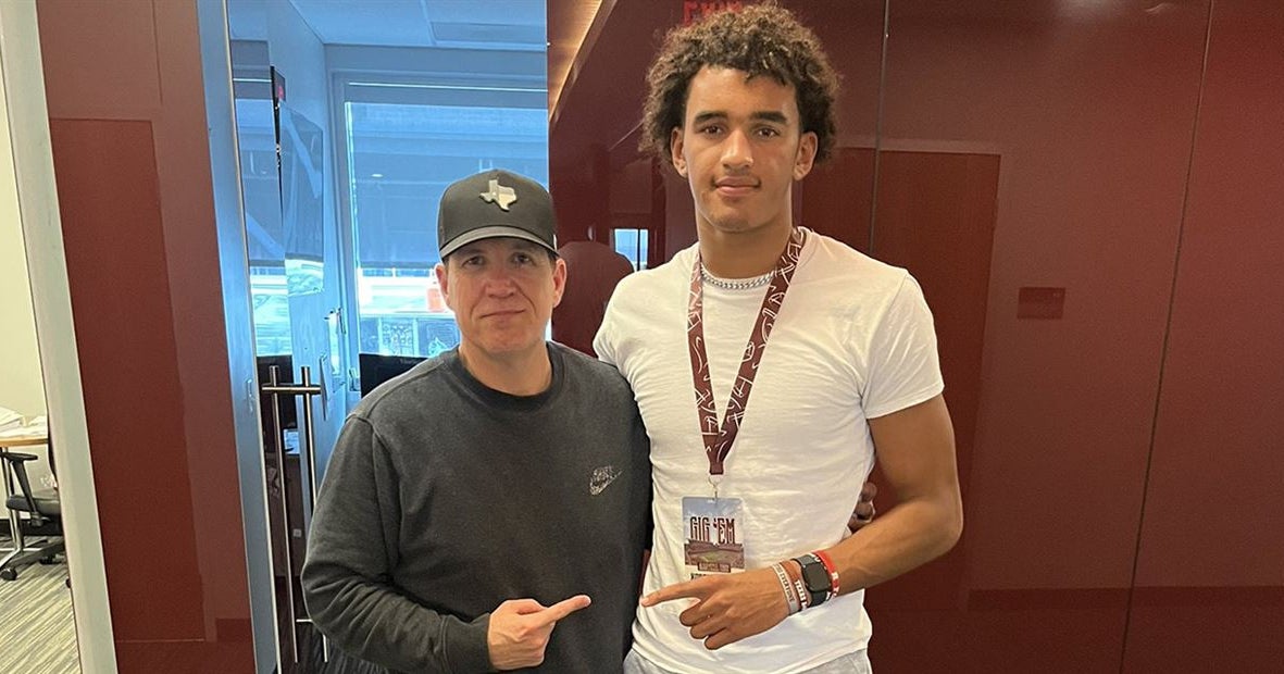 TE Korey Duff Jr. bonds with A&M coaches during first trip to Aggieland