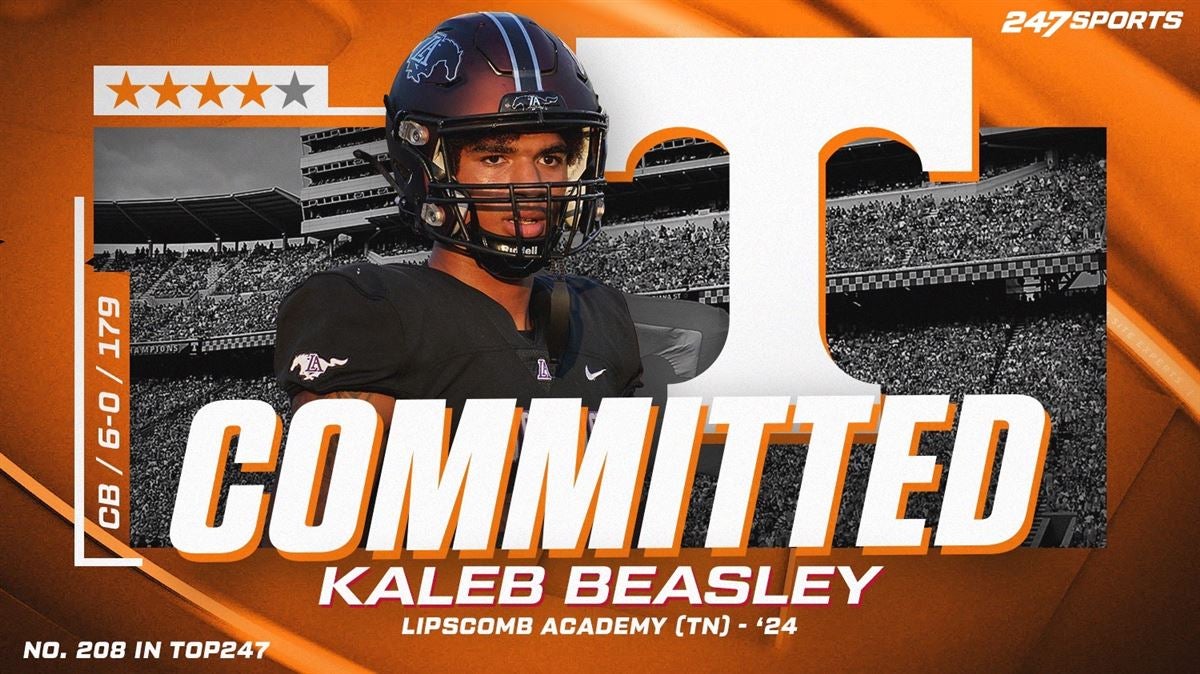 Top247 2024 CB Kaleb Beasley commits to Tennessee