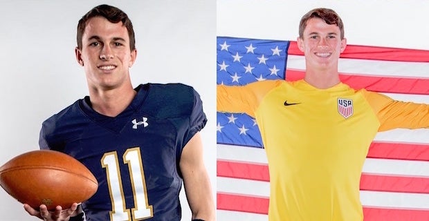 Bryan Dowd fired up for Notre Dame future in soccer and football