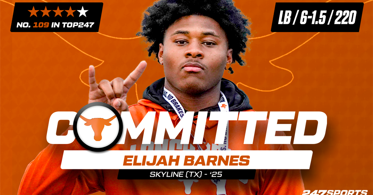 Top100 LB Elijah "Bo" Barnes commits to Texas