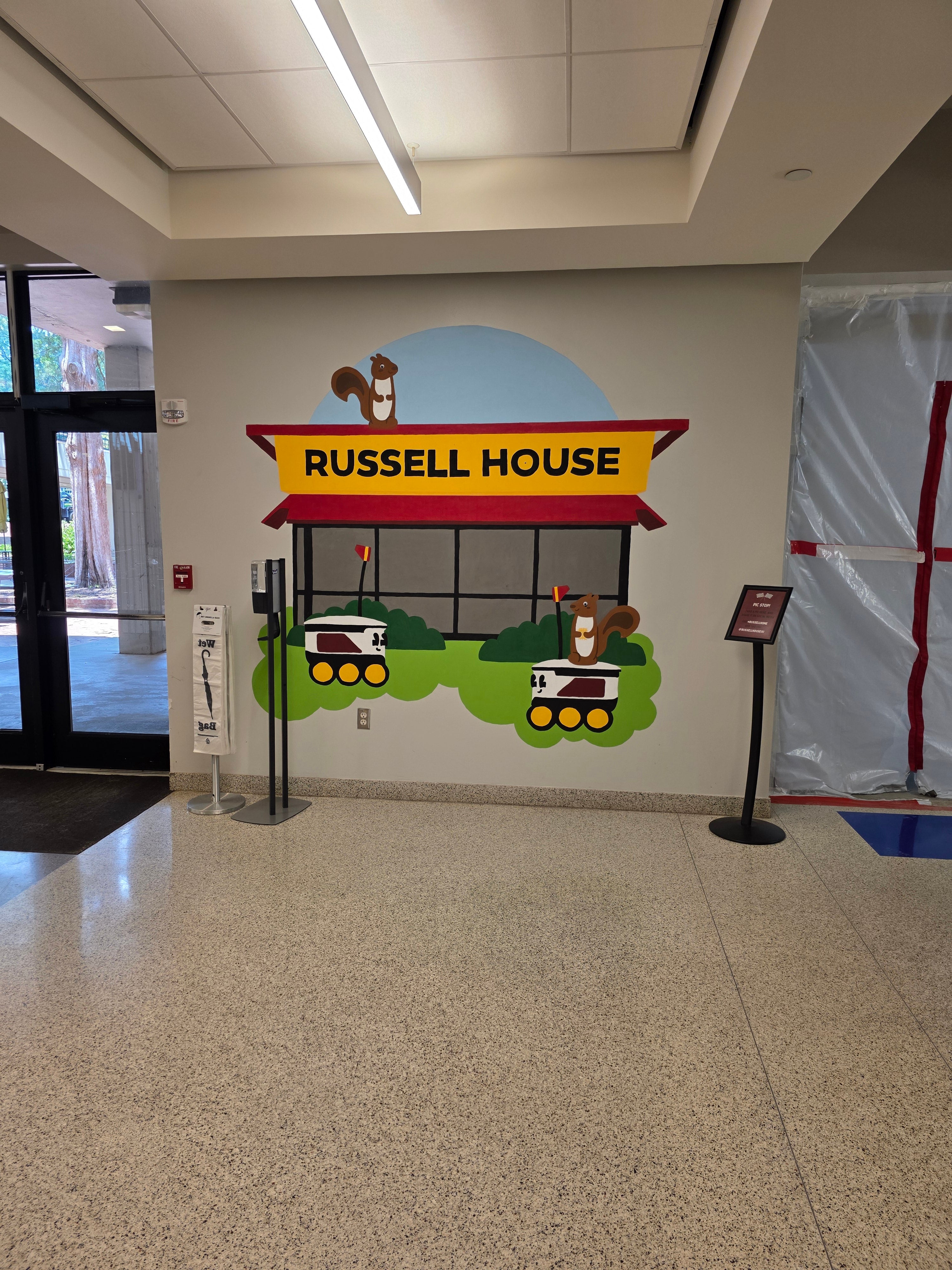 New signage at Russell House