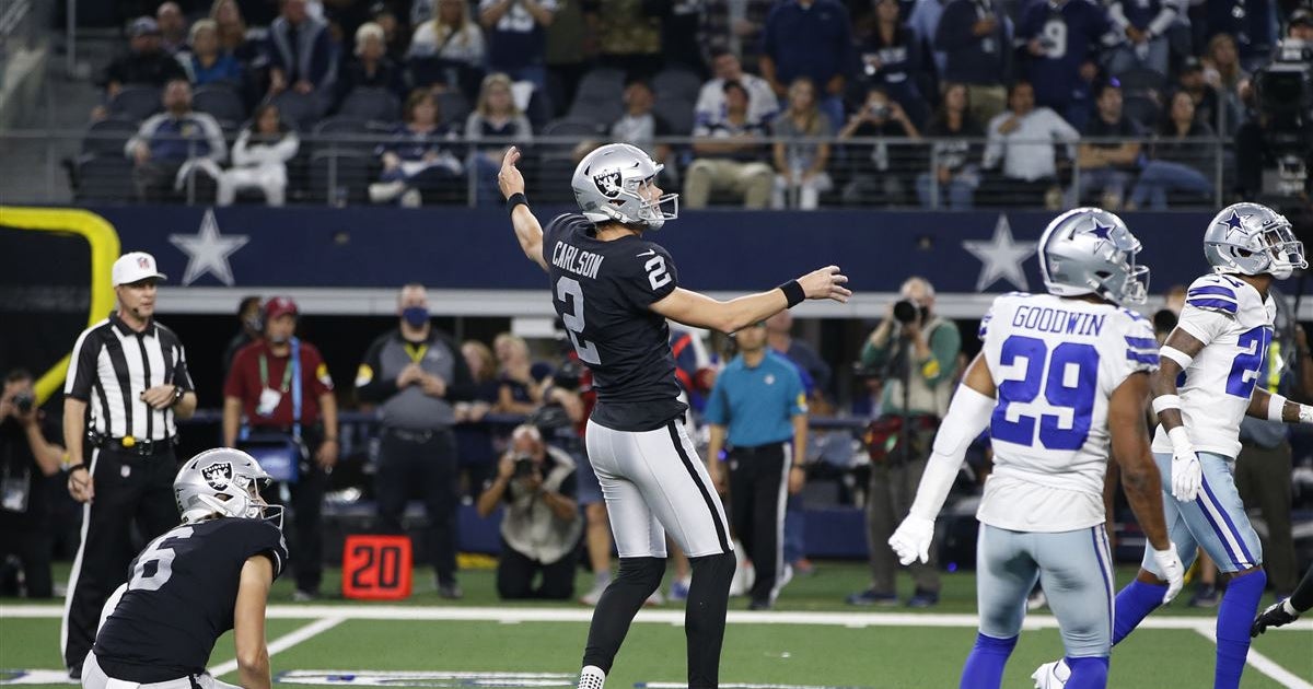 Las Vegas Raiders kicker Daniel Carlson made game-winning field goal ...