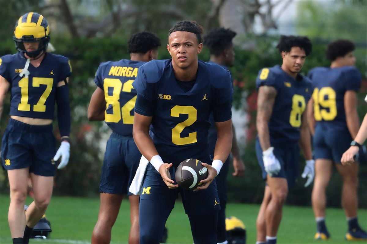 Michigan football practices in LA ahead of the Rose Bowl Game against ...