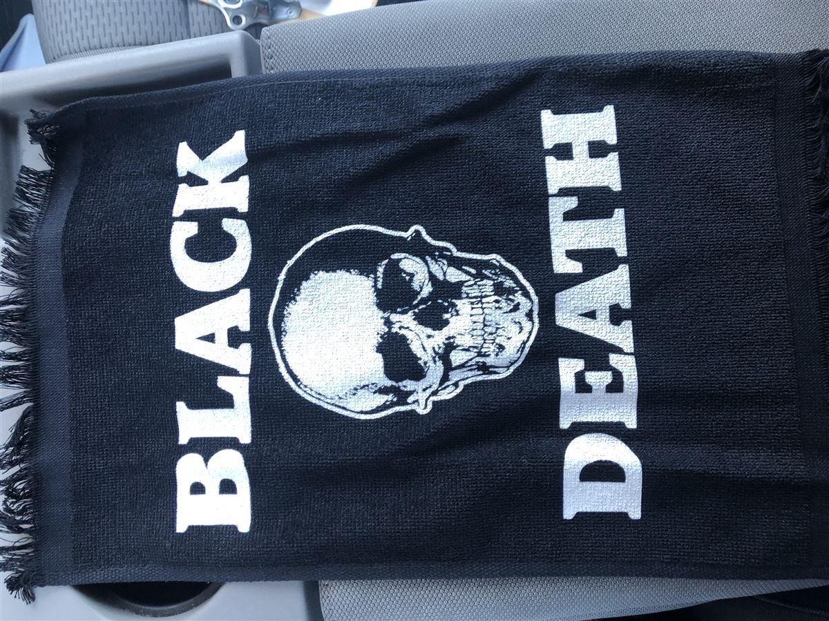 Black Death rally towels