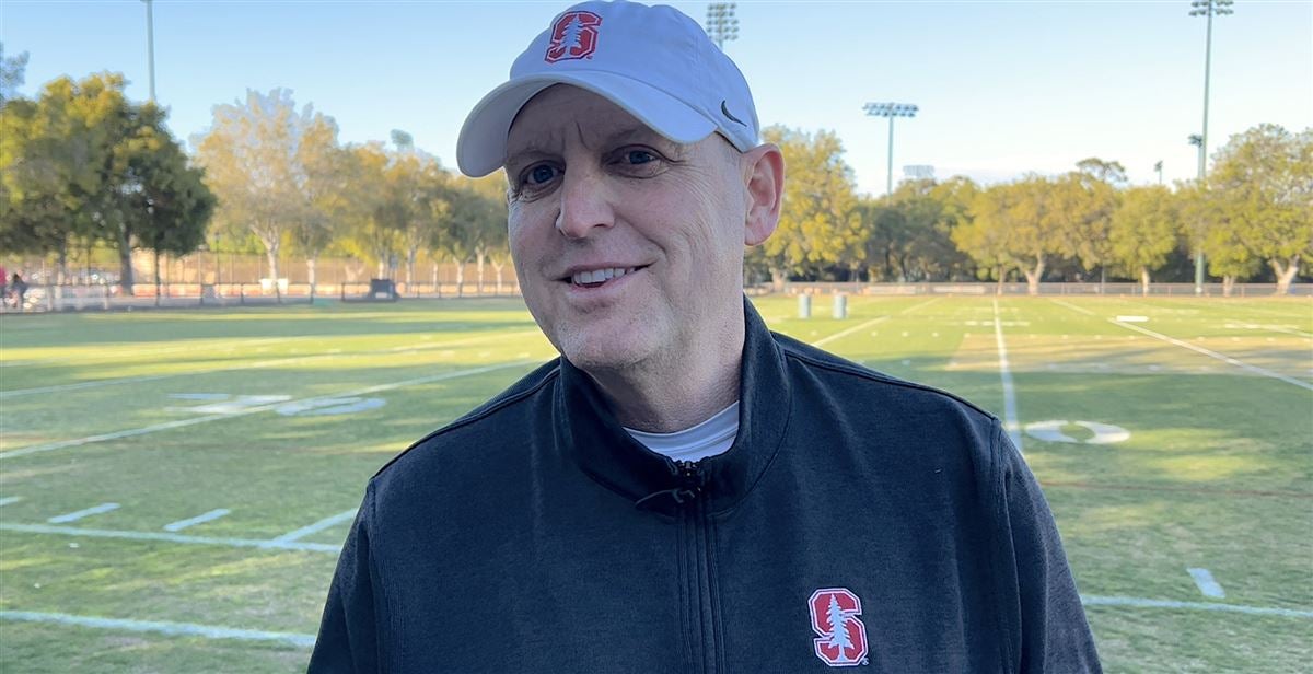 Video: Stanford HC Troy Taylor updates team as Cardinal kicks off spring