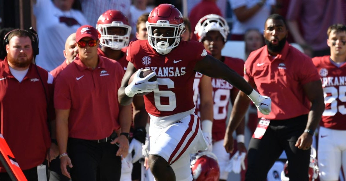 Who steps up in Arkansas run game?