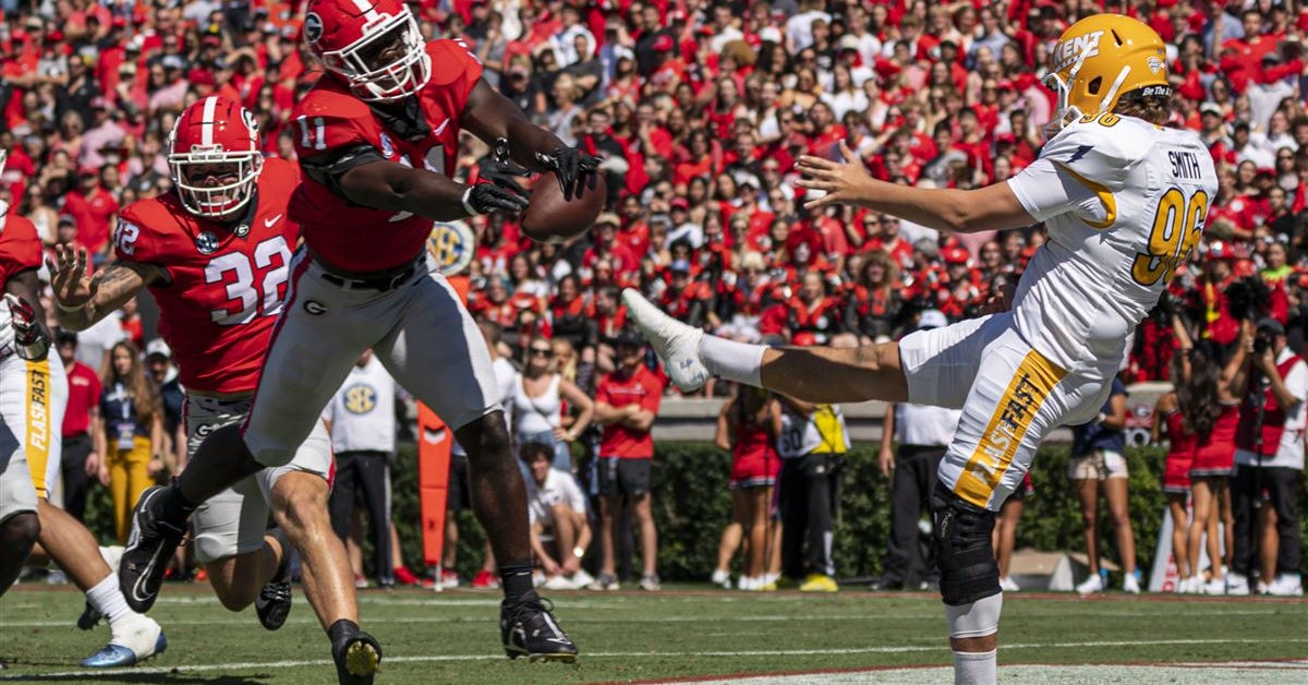 Georgia football: Freshman Jalon Walker delivers blocked punt in victory