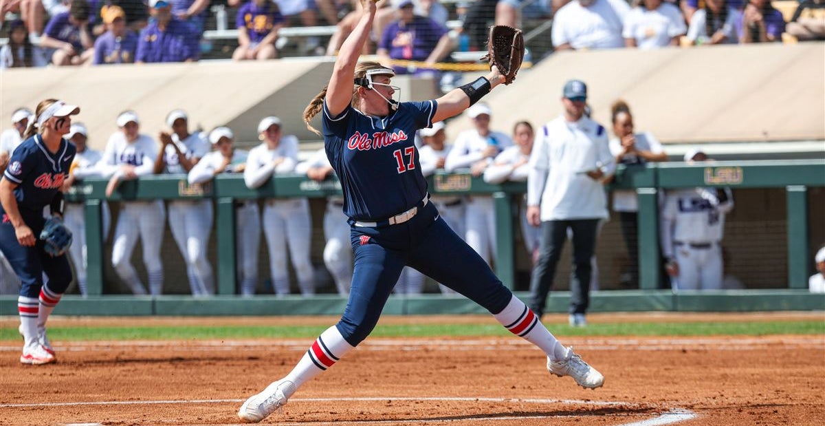 Catelyn Riley gives Ole Miss quality start at 2nd-ranked LSU, but bats ...