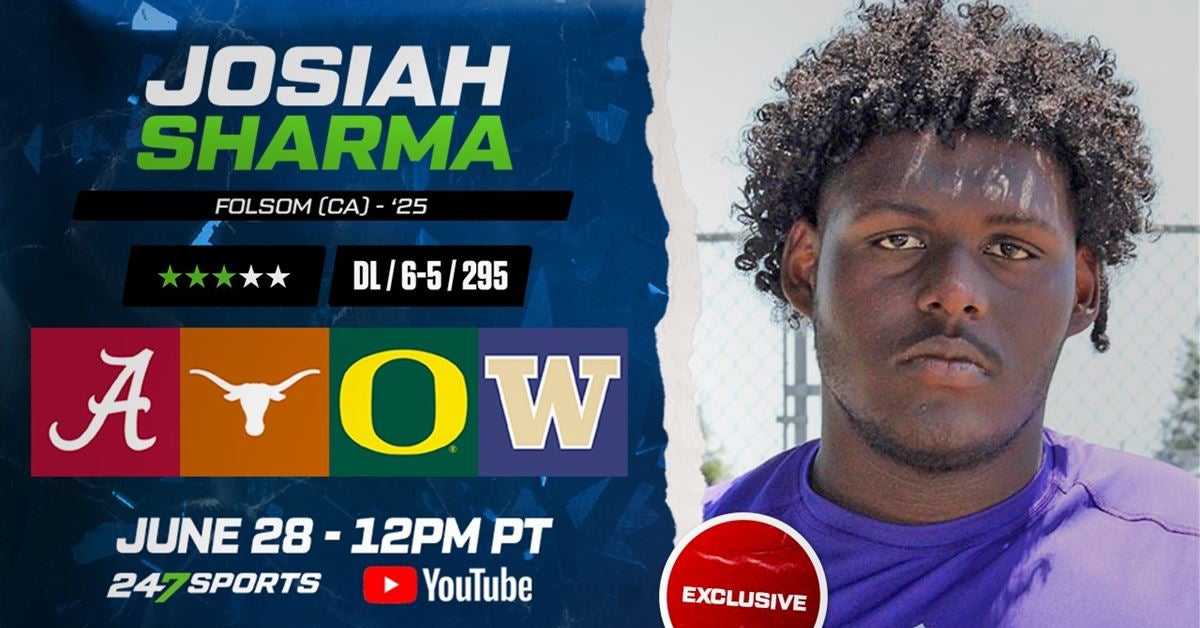 DL Josiah Sharma set to announce decision on 247Sports' YouTube on Friday