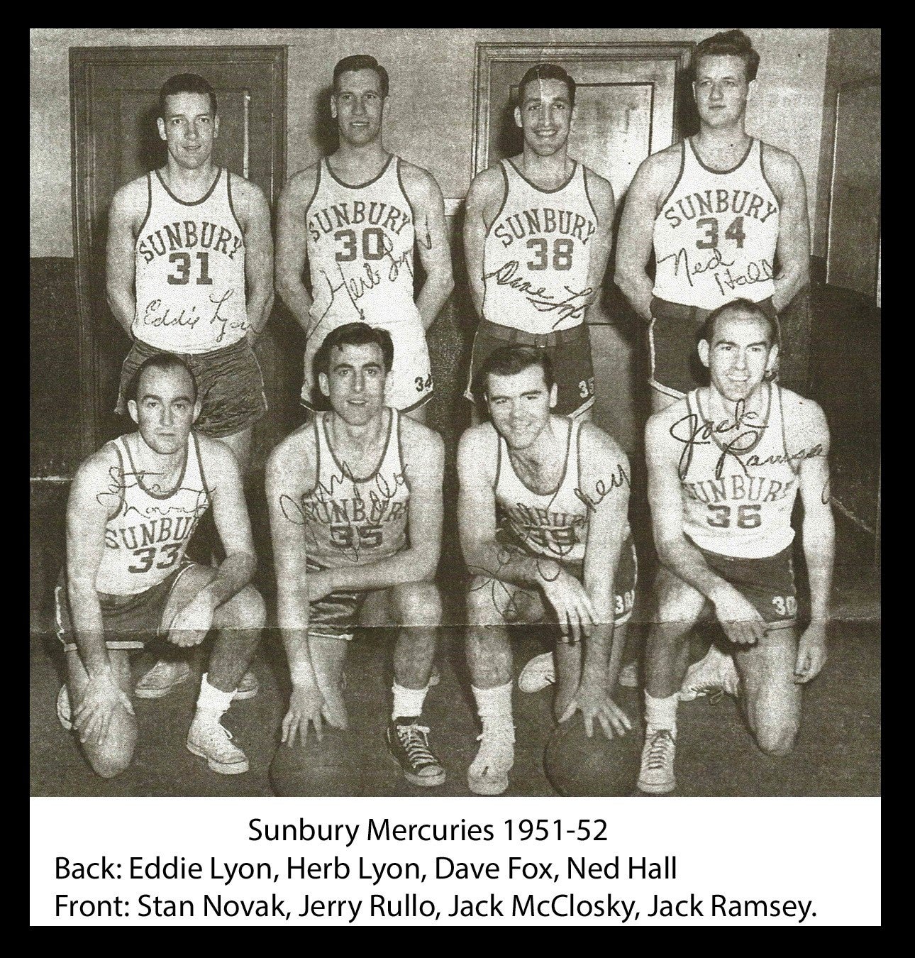 1952 Sunburry Mercuries with our own Dr. Jack
