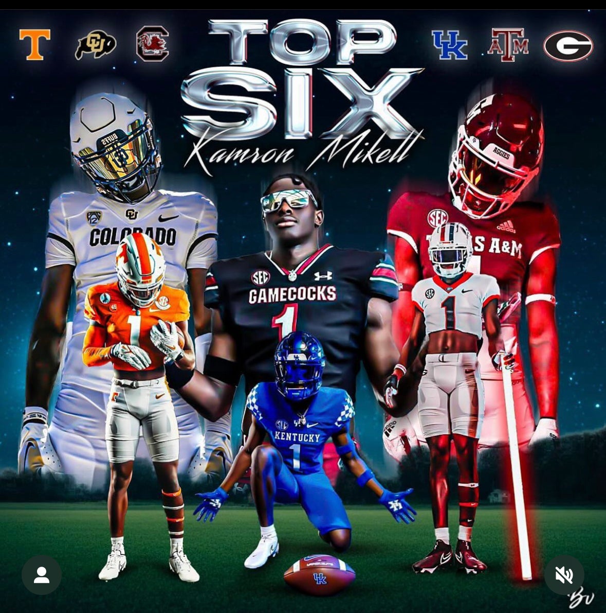 Kam Mikell top 6