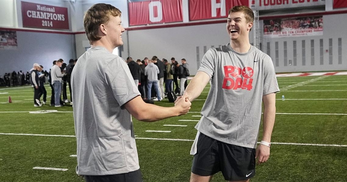 Watch: Ohio State's Will Howard, Devin Brown throw at Buckeyes' pro day