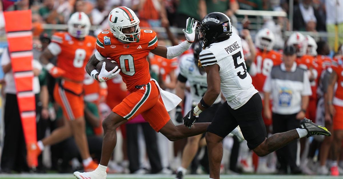 Freshman skill position players show flashes in Miami's bowl game loss ...
