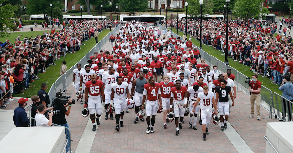Alabama spring game date revealed; UA to honor Jackson, Mitchell