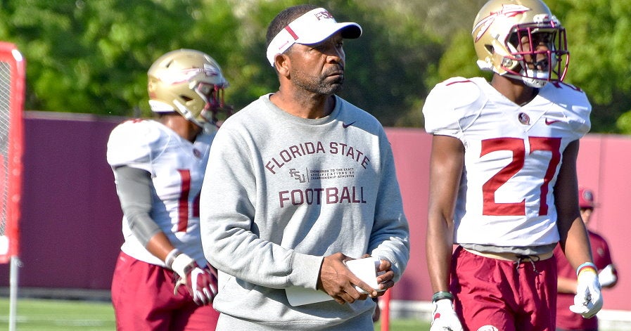 FSU receivers coach David Kelly stays cool in all sweats