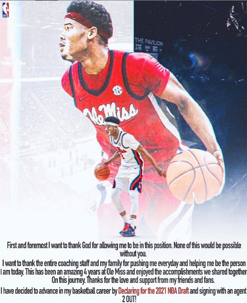 Devontae Shuler makes official (again?) his departure from Ole Miss ...