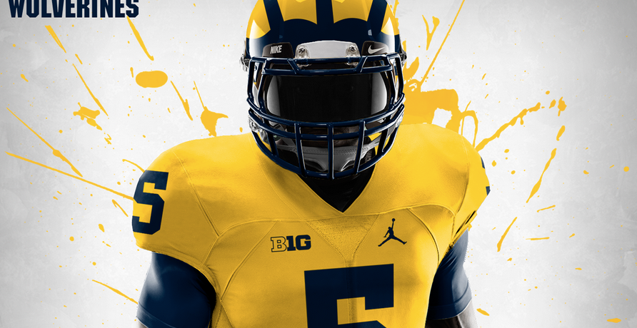 College football color rush uniform concepts