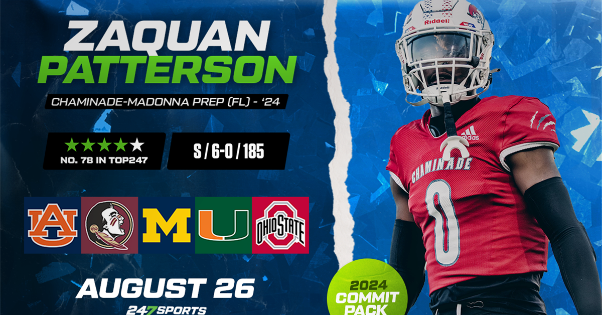 Top247 DB Zaquan Patterson sets commitment date, will choose between ...