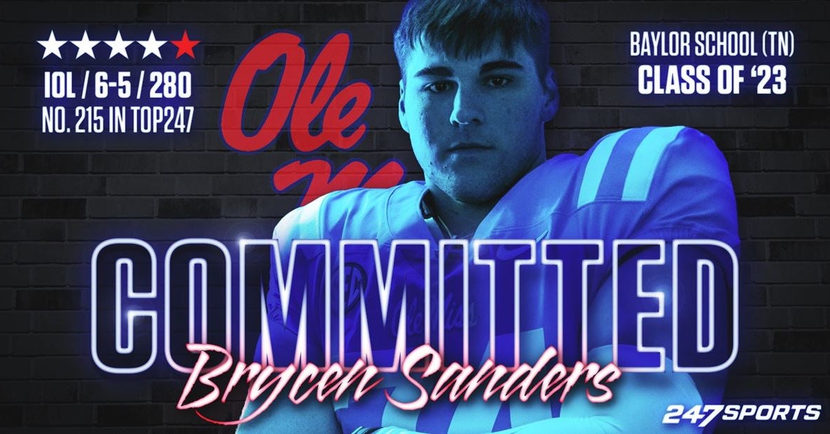 Four-star OL Brycen Sanders announces his commitment to Ole Miss