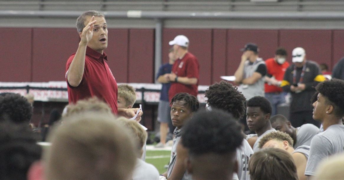 Gamecocks coaches, staff work Day 1 of camp
