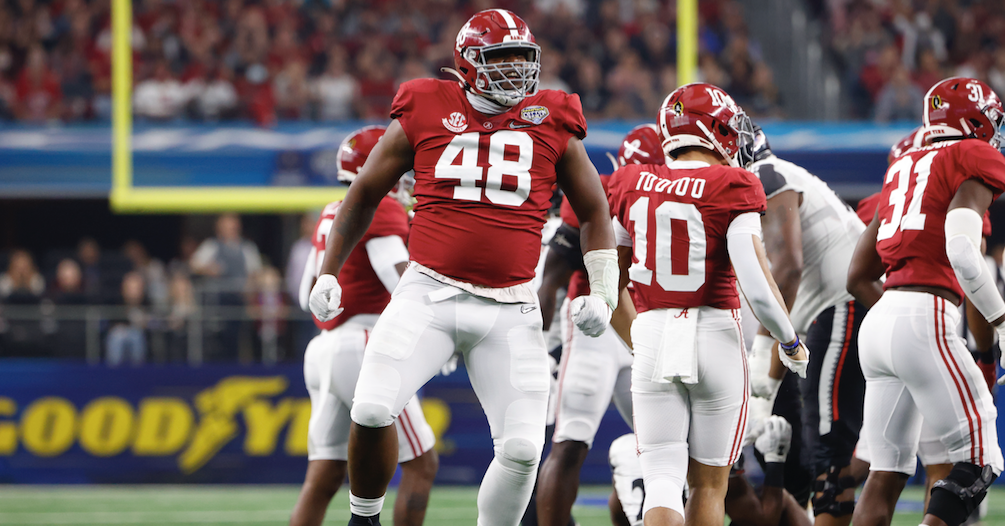Alabama DL Phidarian Mathis officially declares for 2022 NFL Draft