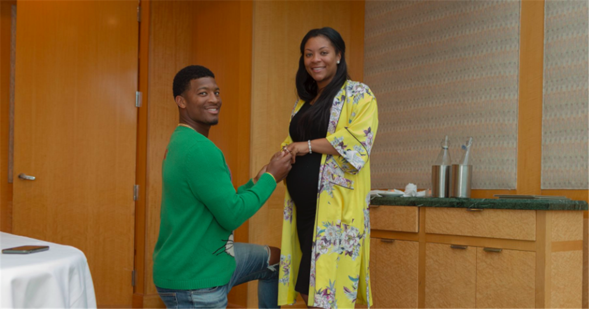 Jameis Winston announces engagement to Breion Allen on twitter