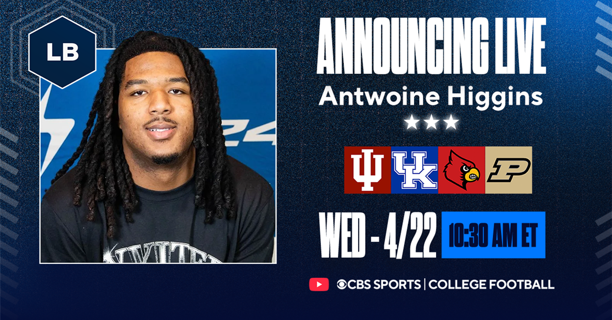 LB Antwoine Higgins to commit Wednesday, live on the CBS Sports College ...