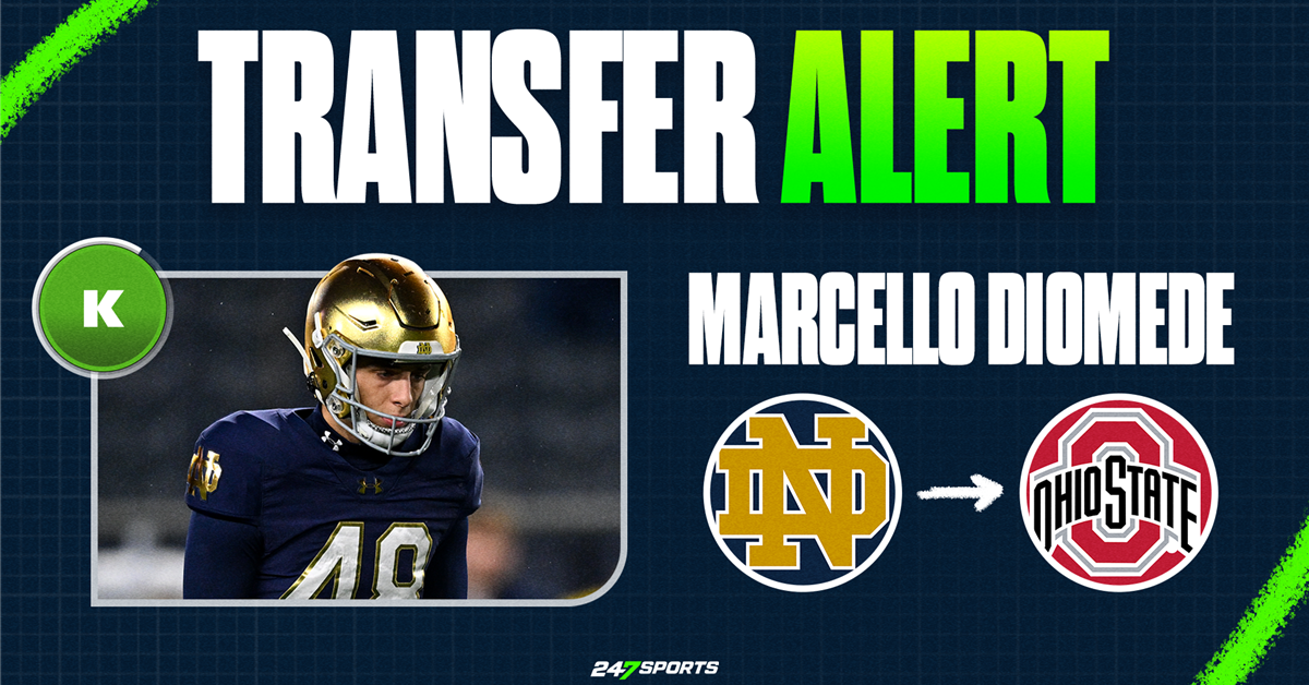 Ohio State lands a commitment from former Notre Dame kicker Marcello ...