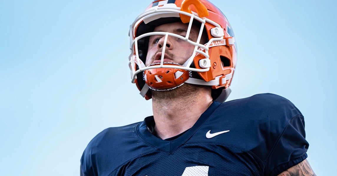 'The kid with grit': Illini TE Cole Rusk focused on bounce back after ...