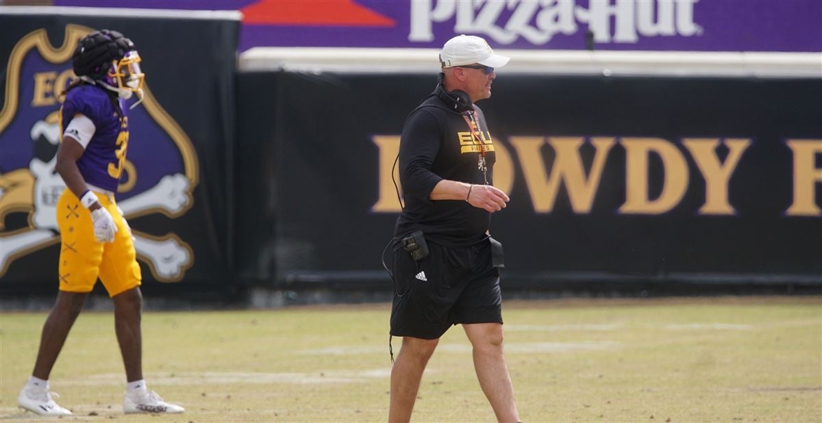 ECU coach Mike Houston shares thoughts on first preseason scrimmage