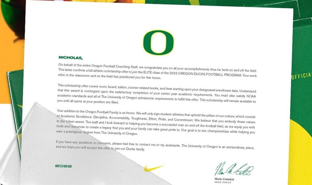 Oregon commits, targets tweet out official Duck offers