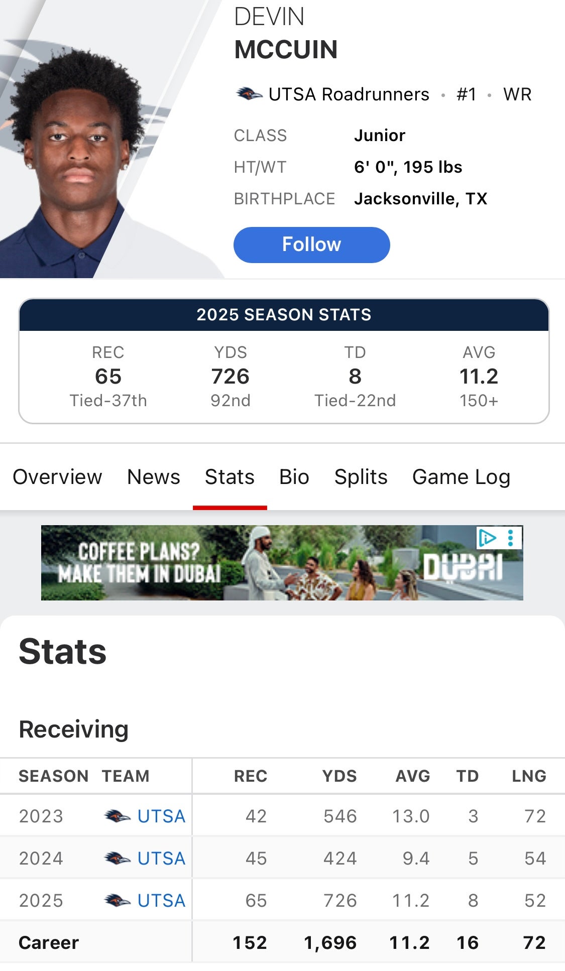 Ohio State lands UTSA transfer WR Devin McCuin