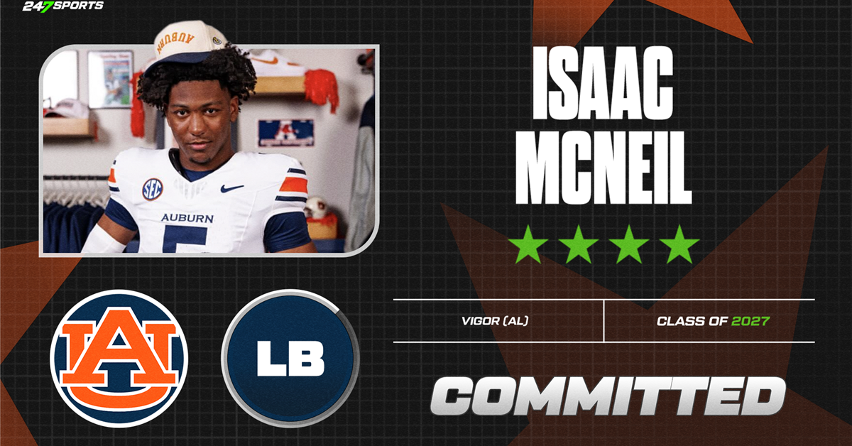 Elite 4-star LB Isaac McNeil commits to Auburn