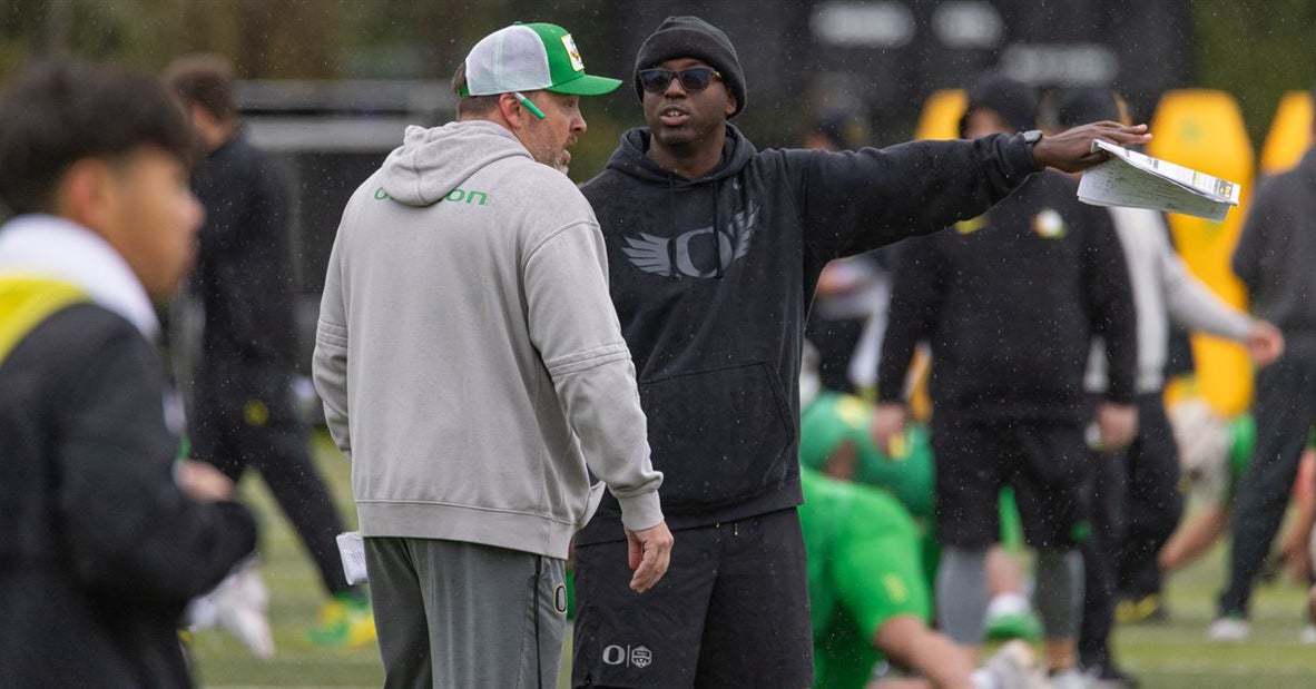 Everything Chris Hampton said after Oregon's fourth spring practice