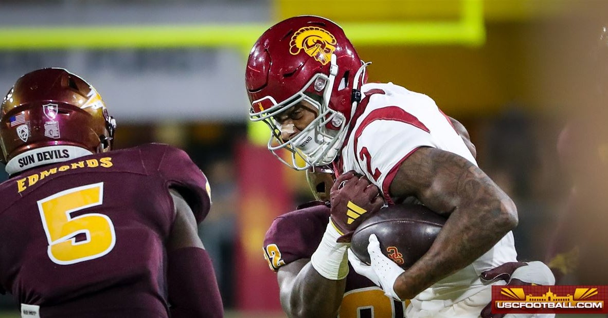 USC receiver Brenden Rice turning heads at Reese's Senior Bowl, raising ...
