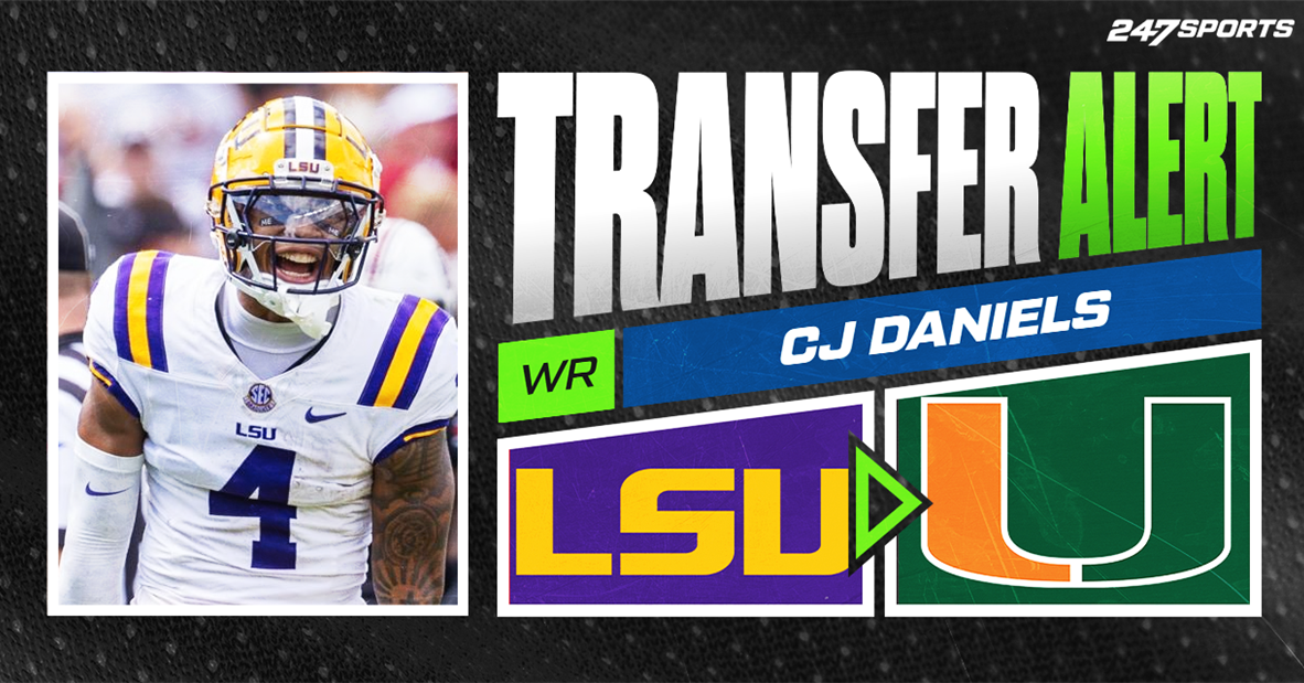 LSU WR CJ Daniels will transfer to Miami