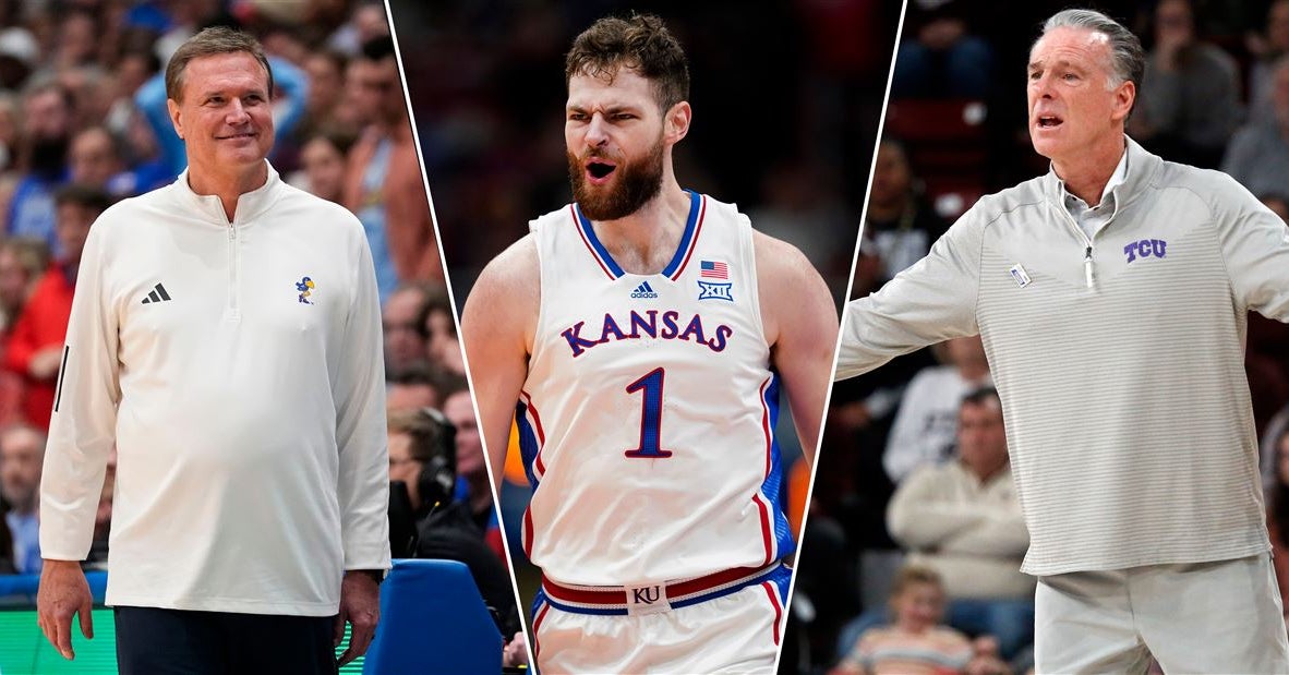 Bill Self, Hunter Dickinson and Jamie Dixon discuss flagrant foul at ...