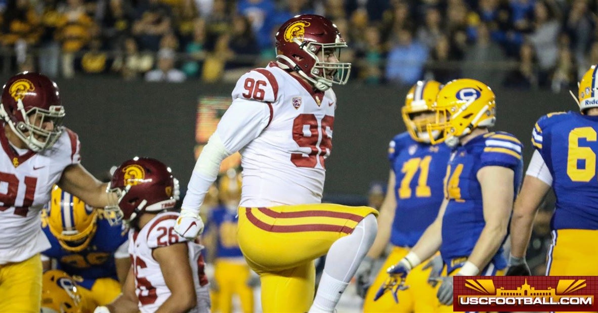 WATCH: Chad Kauha'aha'a happy with USC's DL performance