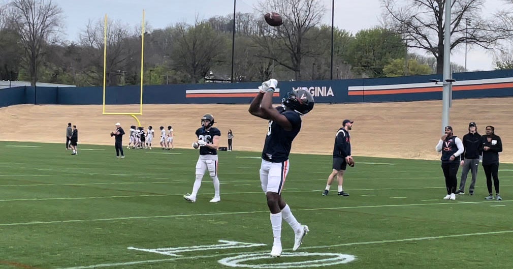 Virginia wide receivers coach Adam Mims notices less thinking, more ...