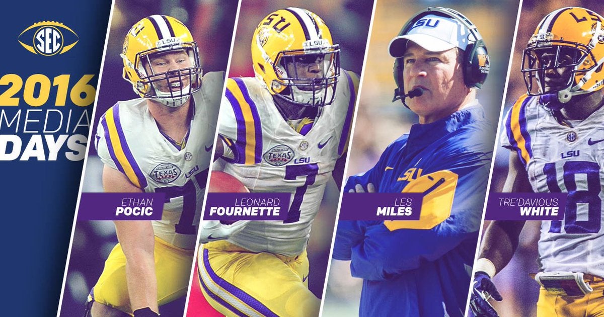 LSU chooses SEC Media Day trio