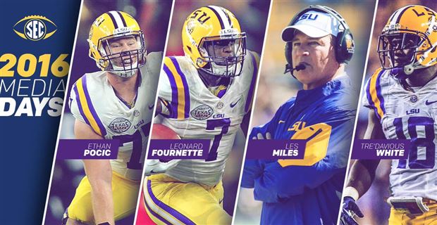 LSU chooses SEC Media Day trio