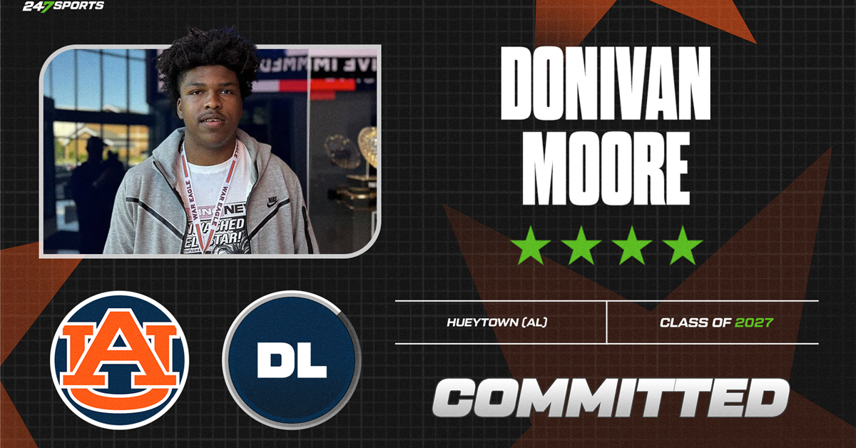 Auburn lands commitment from elite 2027 DL Donivan Moore