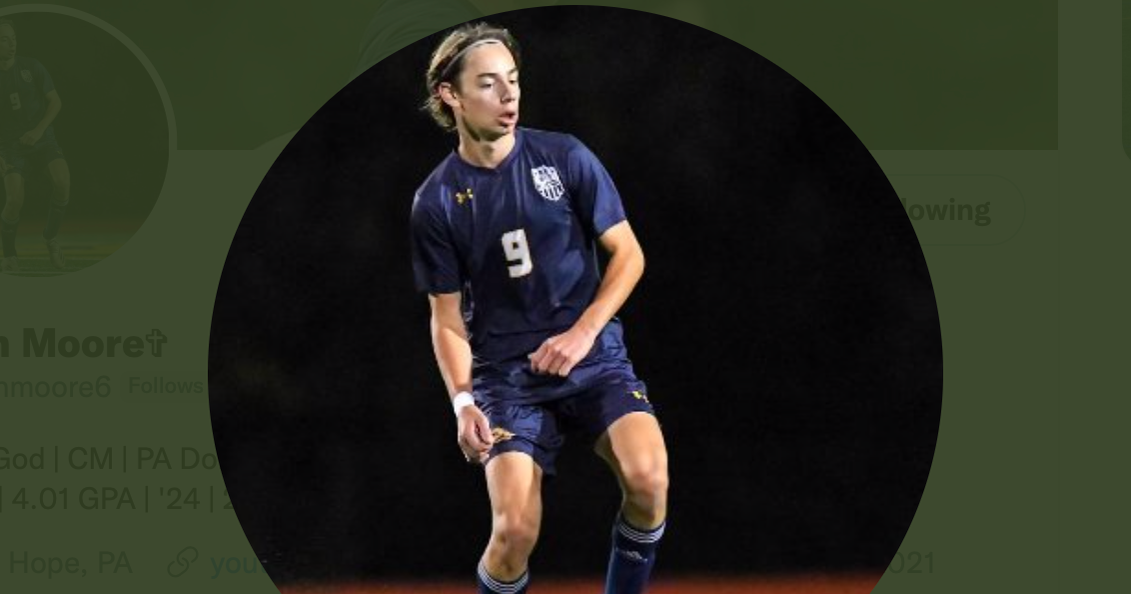 2024 soccer prospect, Logan Moore updates his recruitment