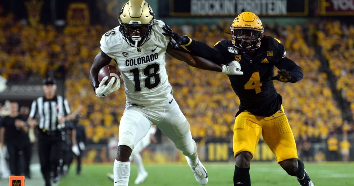 Colorado receiver Tony Brown chats about his career day