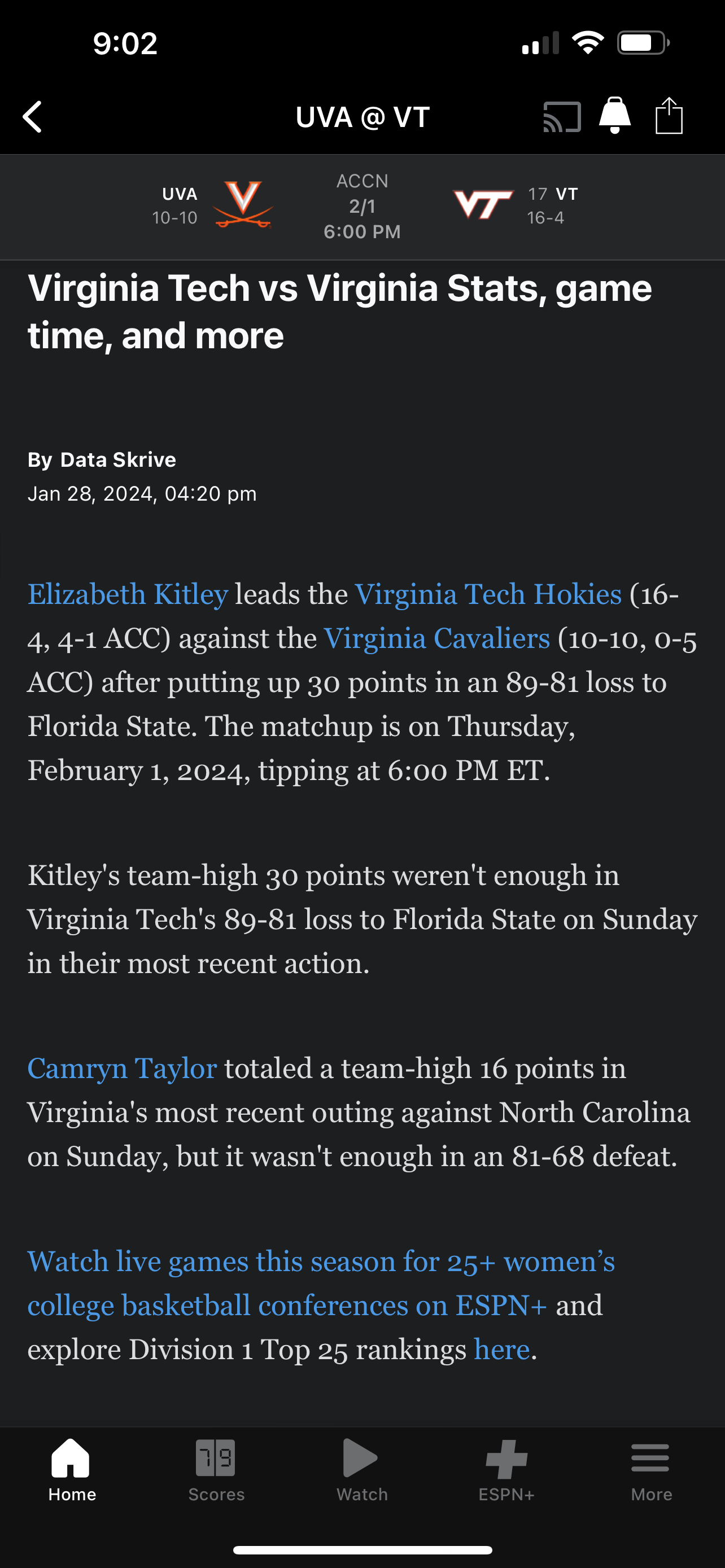 OT kinda: ESPN AI articles….