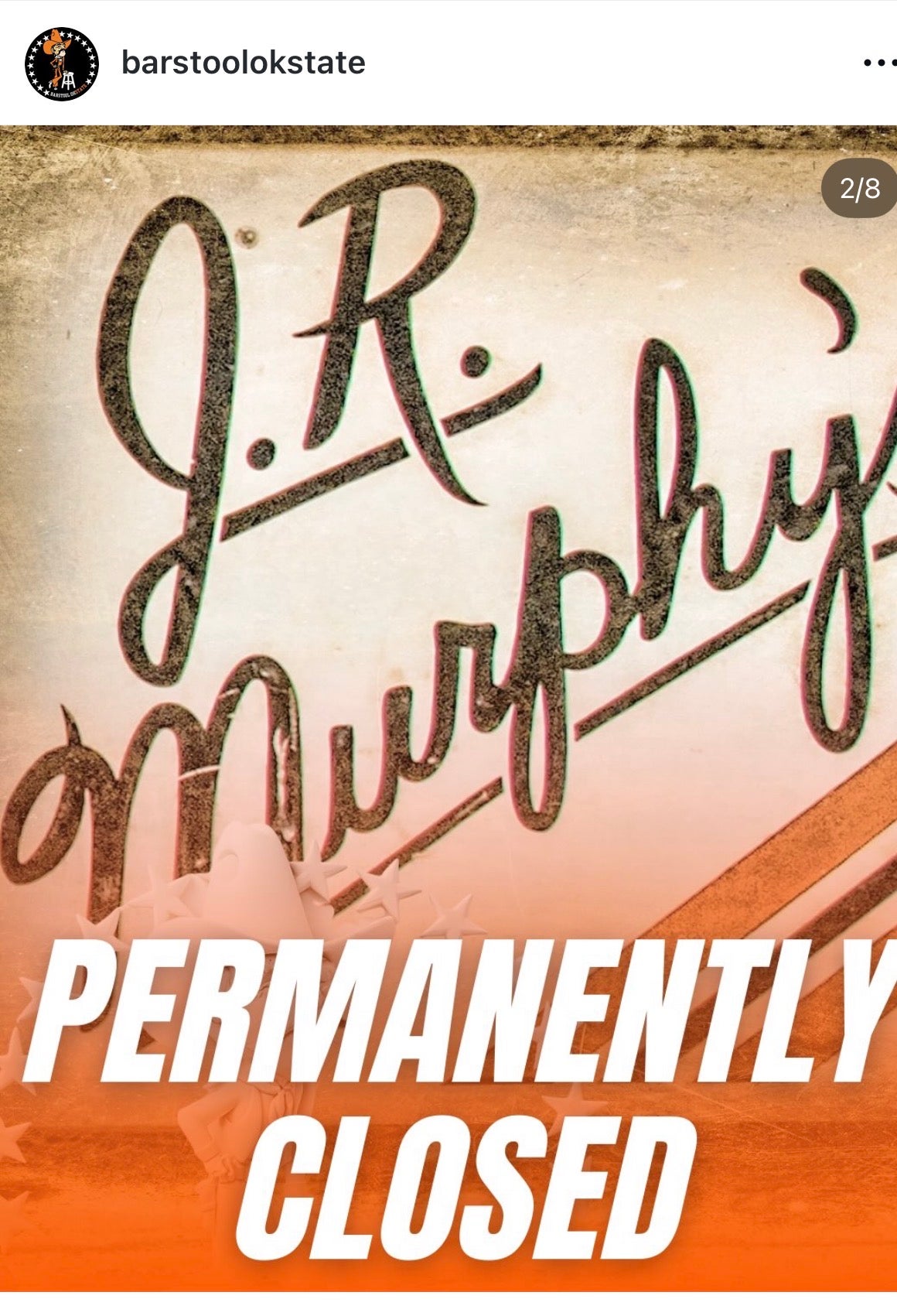JR Murphy’s closed