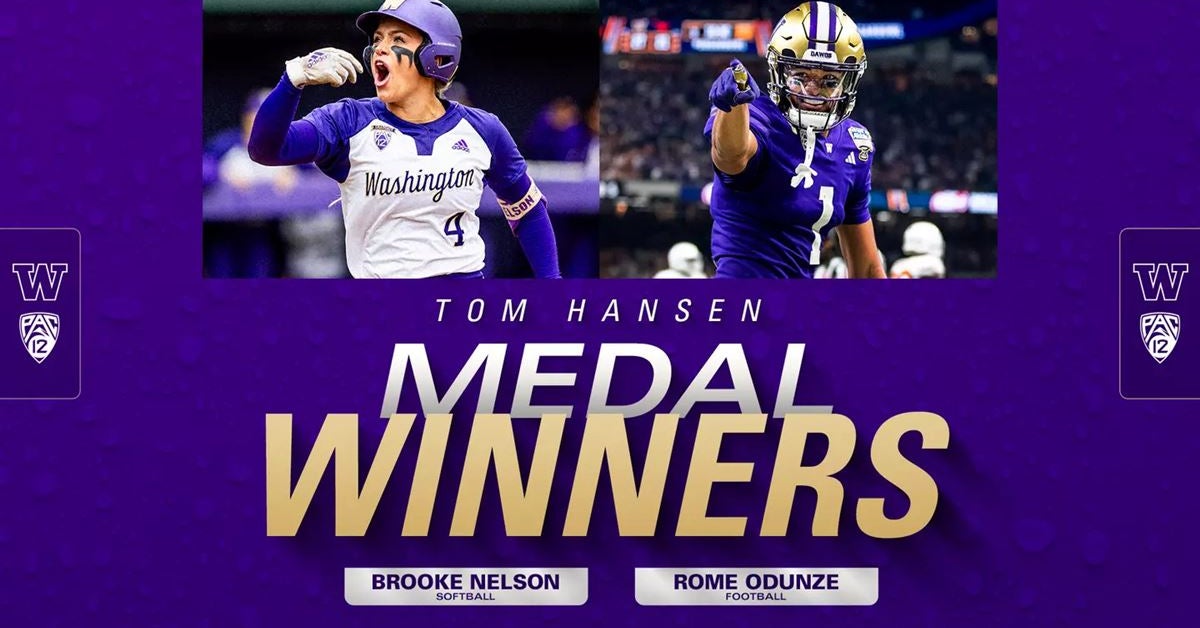Rome Odunze, Brooke Nelson Named 2023-24 Pac-12 Tom Hansen Medal Winners