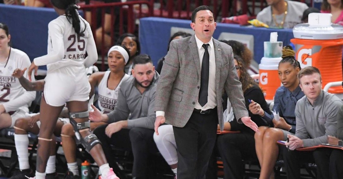 Coach Sam Purcell post-game radio interview as Mississippi State routs ...